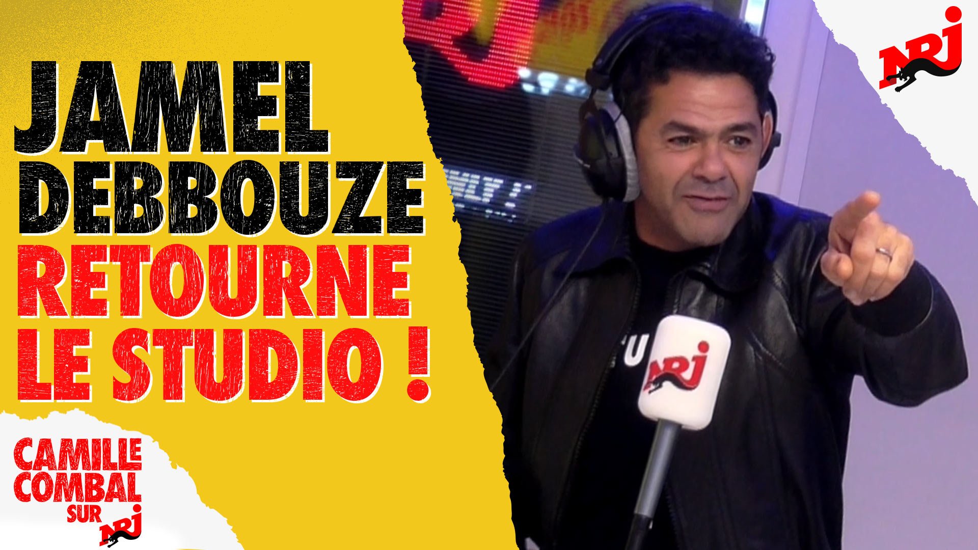 Jamel Debouzze retourne le studio de Camille Combal sur NRJ