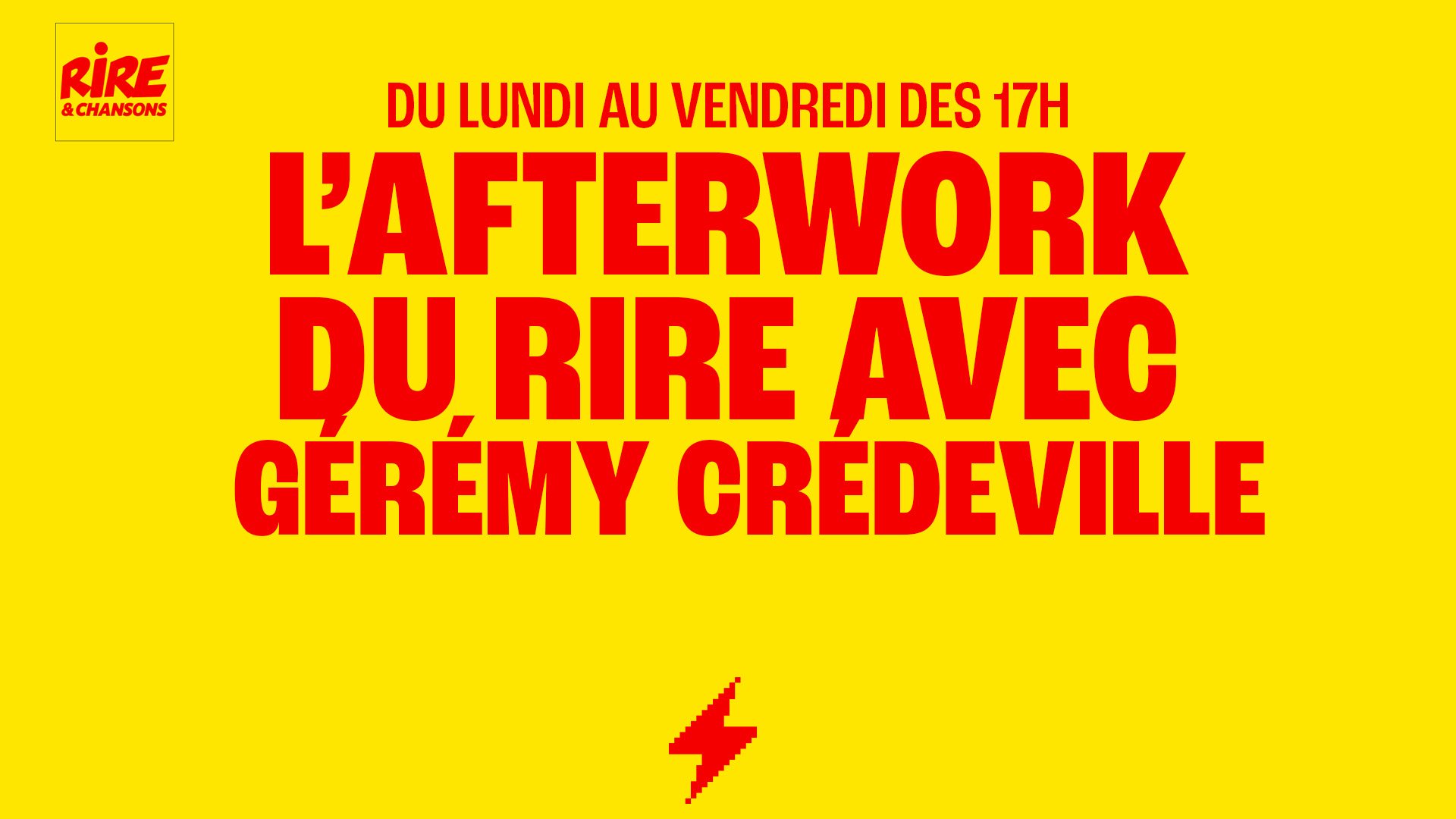 Gérémy Crédeville invité de l'Afterwork du Rire du 24 au 28 novembre ...